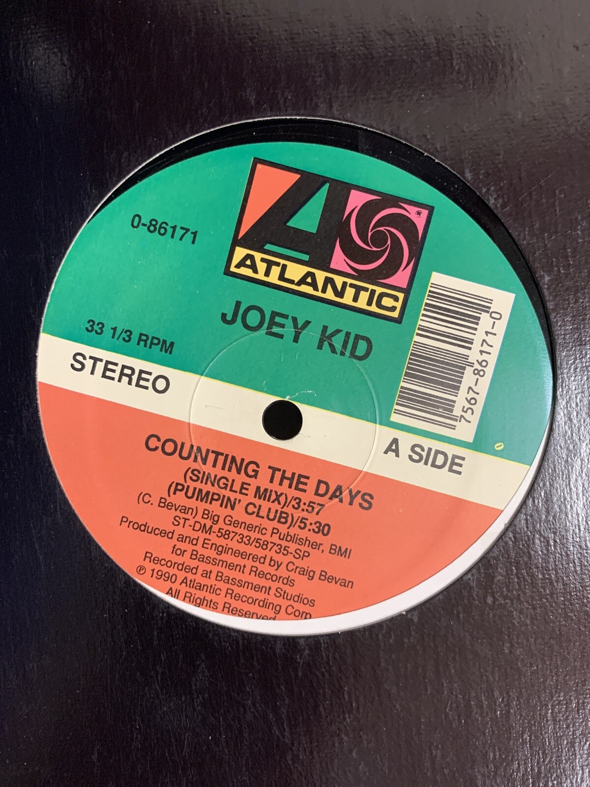 JOEY KID COUNTING THE DAYS 12" 1990 ATLANTIC 86171 FREESTYLE | eBay