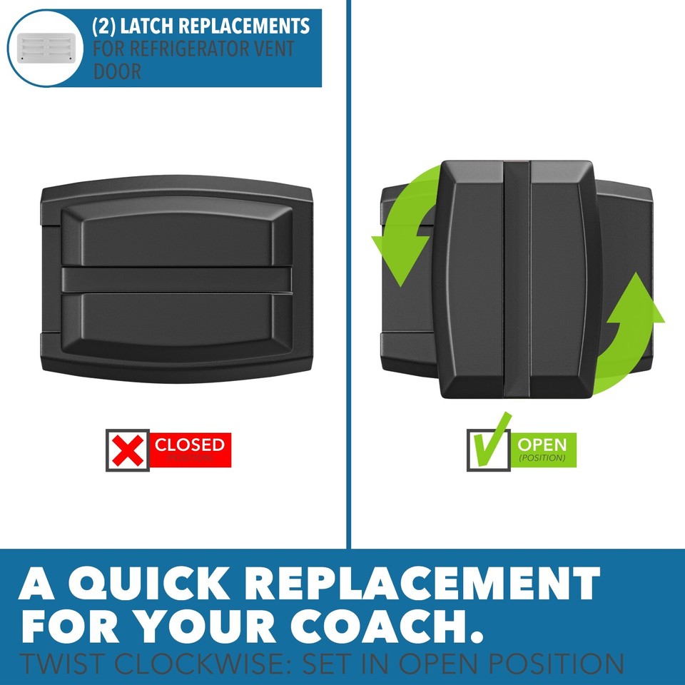 RV Refrigerator Clips Compatible with Norcold 617772 Replacement Vent ...