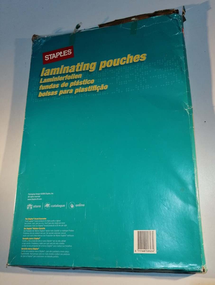 Staples Laminating Pouches REXEL #46310 A4 Laminating Pouch 2 X 100