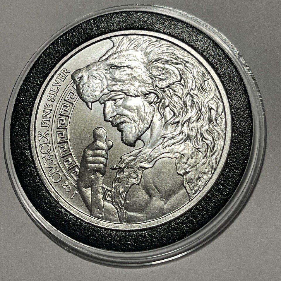 Mares Of Diomedes Hercules VIII Rare Coin 1 Troy Oz .999 Fine Silver ...
