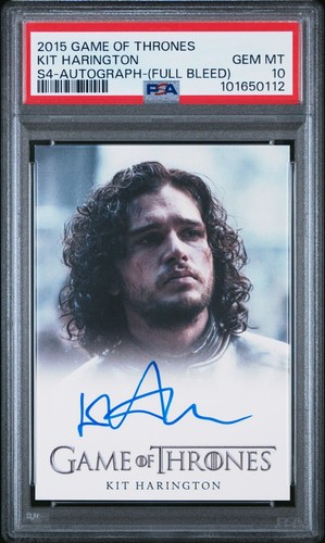 2015 RITTENHOUSE GAME OF THRONES KIT HARINGTON AUTO AUTOGRAPH FULL ...