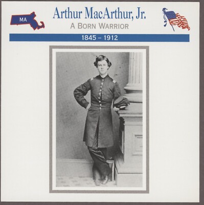 Arthur MacArthur, Jr. Atlas Civil War Card Officers Enlisted Men | eBay