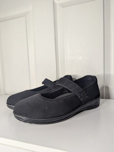 Orthofeet Womens Shoes Springfield Mary Jane Black Size 7 Wide D | eBay