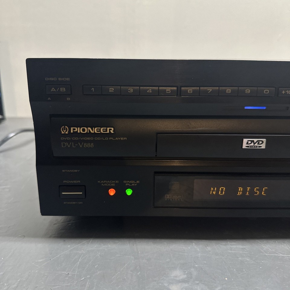 PIONEER DVL-V888 DVD Video DVD/CD/LD Laser Disc Player - TESTED - No ...