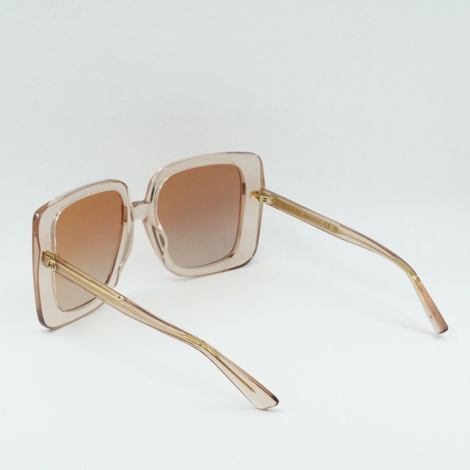 GUCCI GG1314S 005 Transparent Sand/Brown Gradient 55-19-140 Sunglasses ...