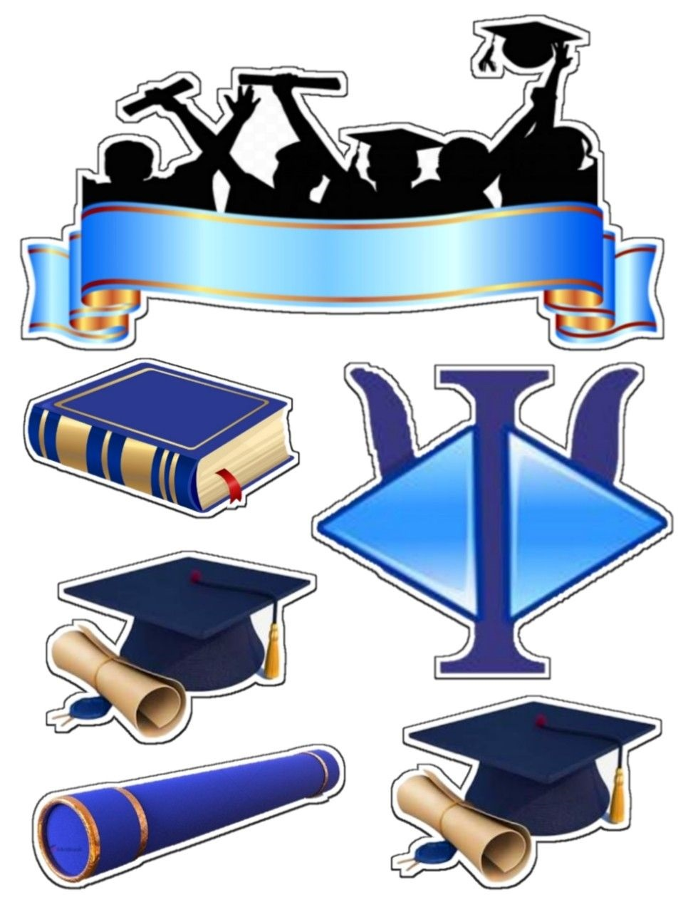 Graduation/Student/Collegiate edible cake topper prints | eBay UK