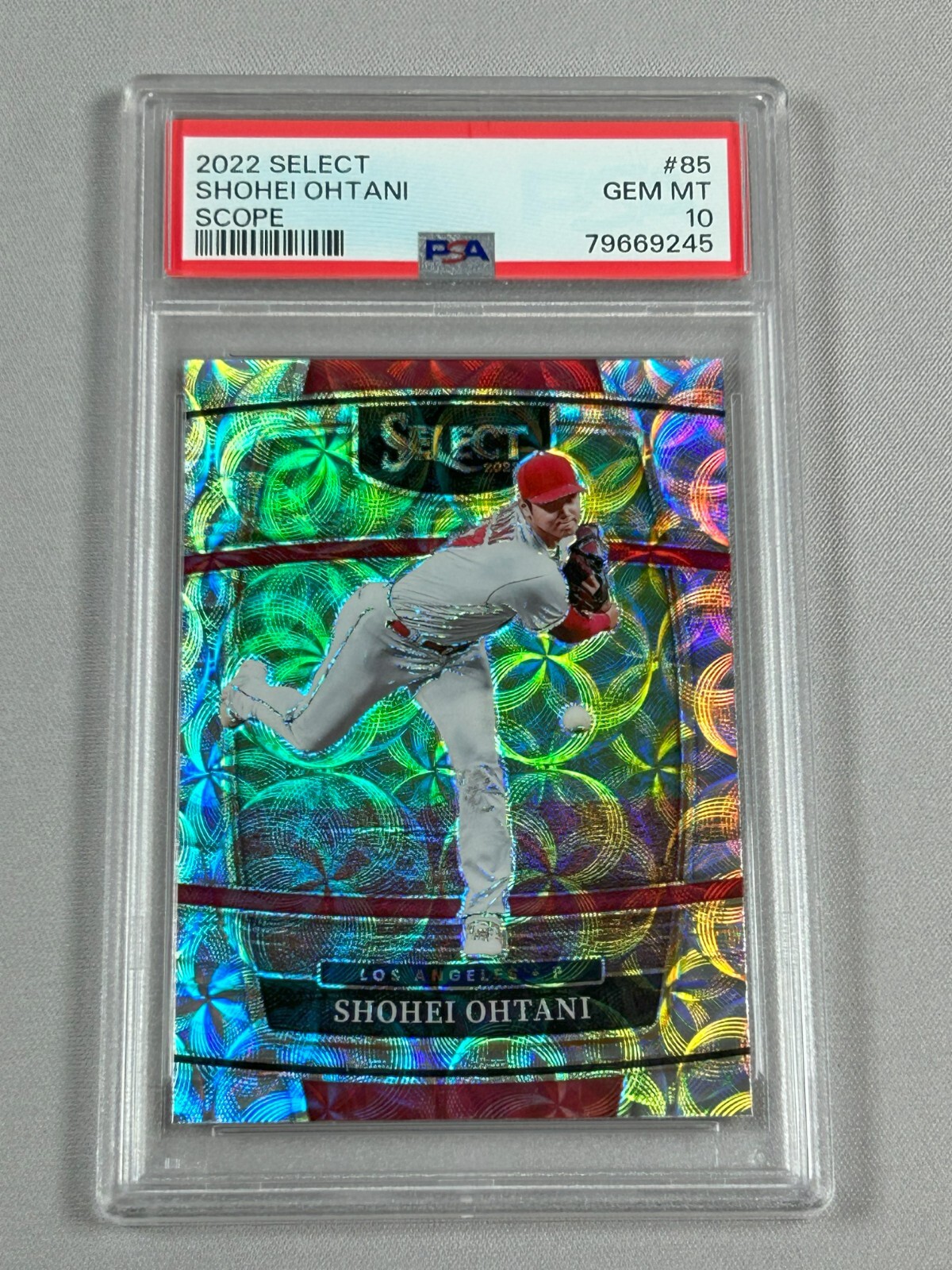 Shohei Ohtani PSA 10 2022 Panini Select Scope Card #85 Concourse Prizm ...