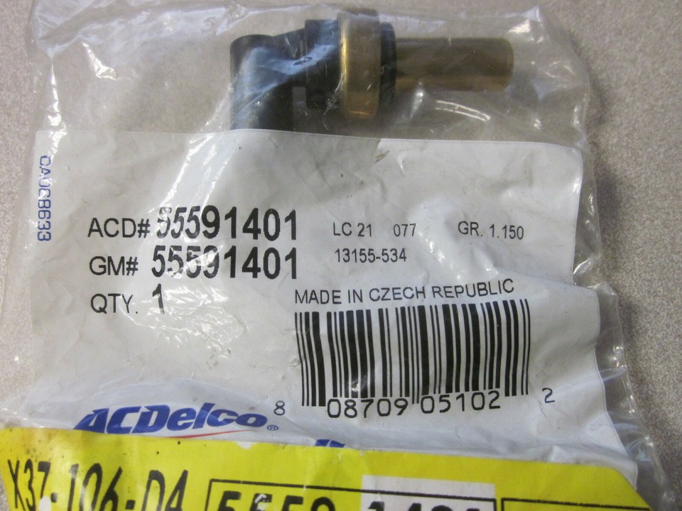 NOS ACDelco Coolant Temperature Sensor Chevrolet Cruze Sonic Spark Volt ...