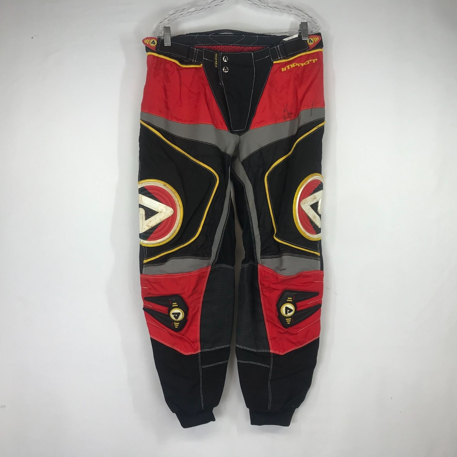ACERBIS - MEN'S SIZE XLARGE XL - RED BLACK IMPACT 03 DIRT BIKE RIDING ...