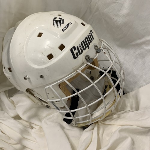 Vintage COOPER Ice Hockey Helmet SK2000 L - Cage VL50 - | eBay