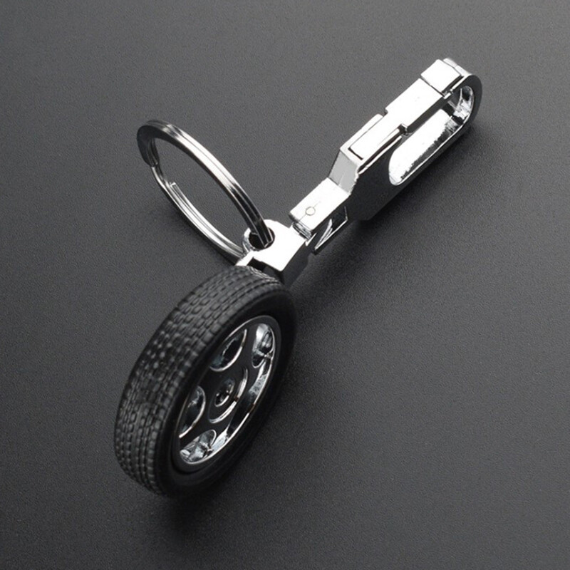 otatable Tire Keychain Keyring Funny Creative Classic Car Wheel Style ...