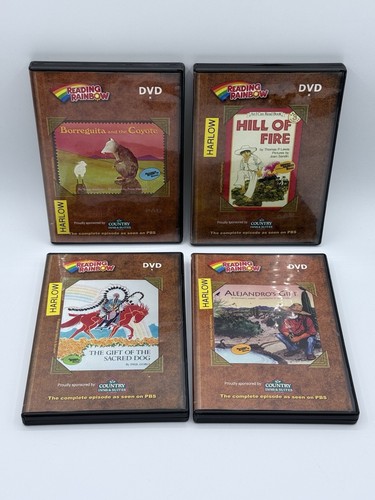 Reading Rainbow DVD Lot of 4 - Classic 80s Show - LeVar Burton Very ...