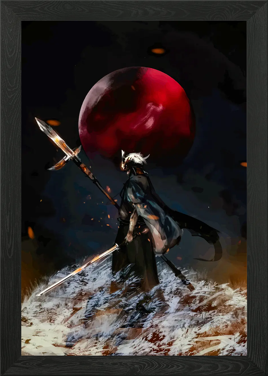 Samurai sekiro game Framed Wall Art Poster Canvas Print Picture | eBay.de