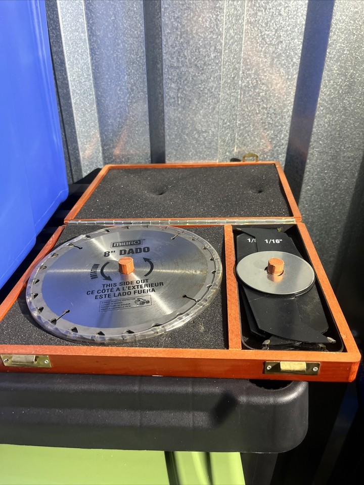 MIBRO 8" Carbide Stacking Dado Blade Set 14 Piece Pack Groove Saw NEW ...