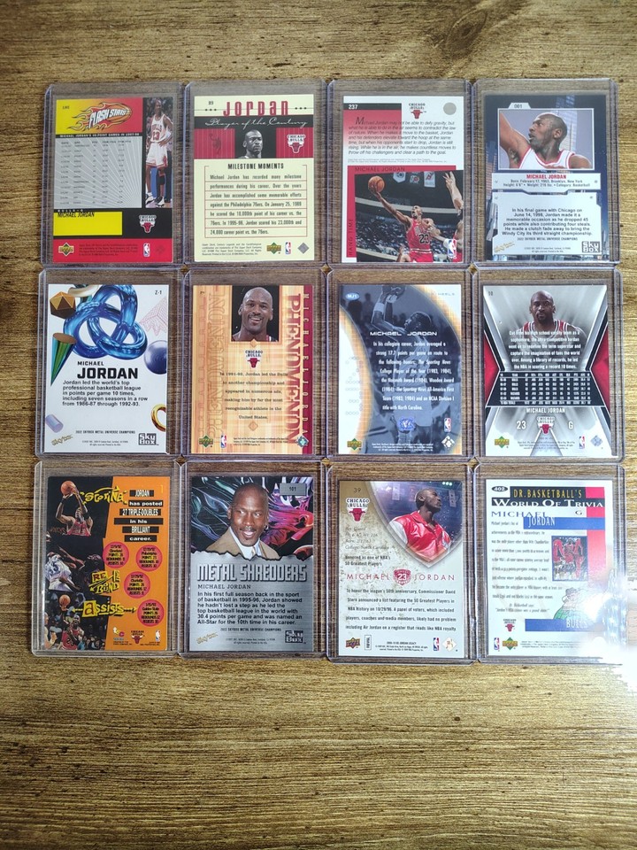 Michael Jordan Card Lot With Inserts Z Force Phenomenon Foil Spx ...