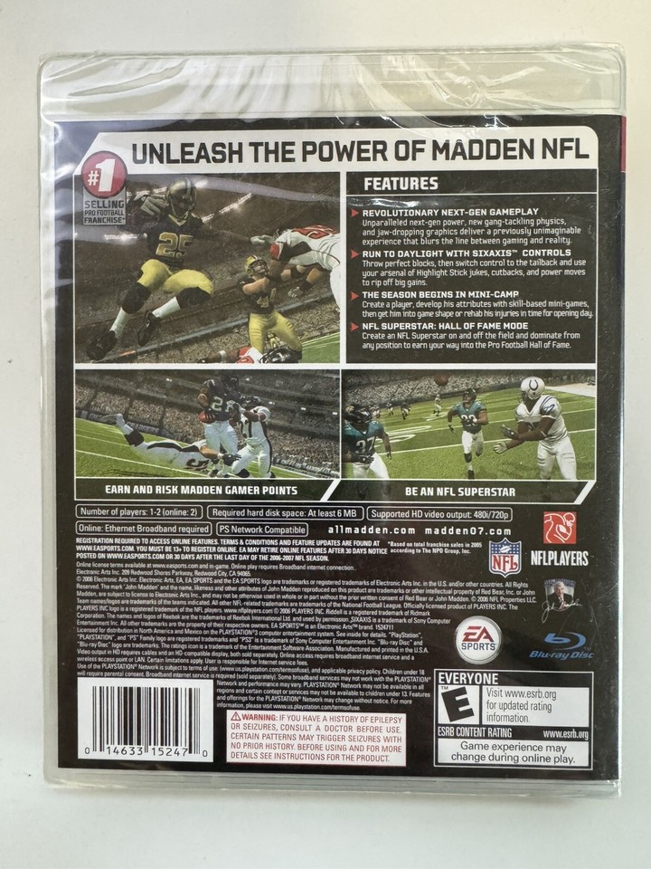 Madden NFL 07 - NEW SEALED (PS3, 2006) 14633152470 | eBay
