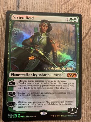 Vivien Reid M19 Prerelease FOIL Magic the Gathering NM Near Mint EDH ...