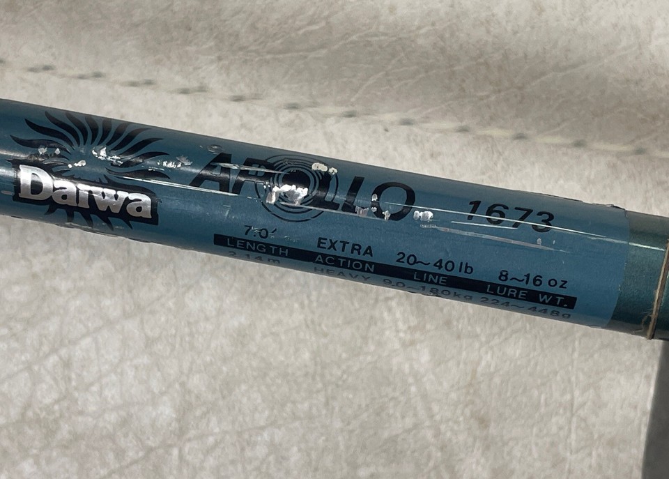 Daiwa Apollo Rod 1679 & Penn Reel 49 Deep Sea w/ Rail/Boat Rod Guard | eBay