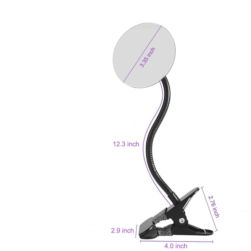 Clip On Security Cubicle Convex Mirror, Adjustable Computer Desk ...