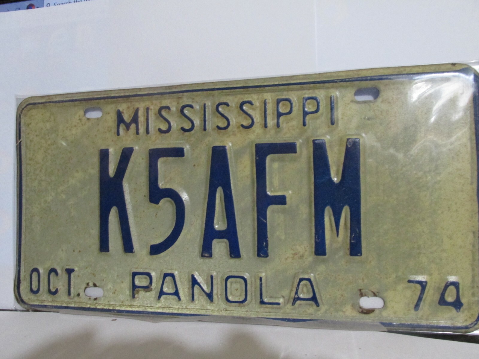 1974 MISSISSIPPI LICENSE PLATE CAR TAG HAM RADIO PANOLA | eBay