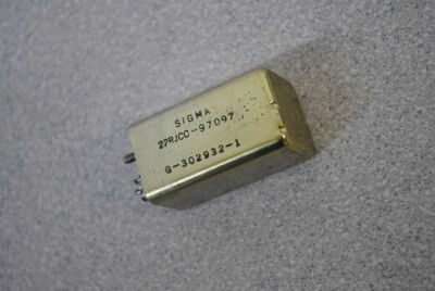 SIGMA INSTRUMENTS RELAY 22RJCC-97097 200OHMS 10mA Mil-Spec 5945-00-490 ...
