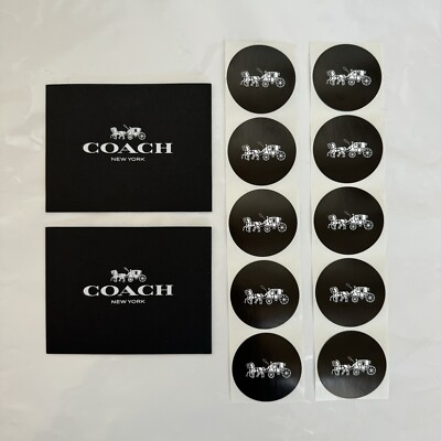 10 x AUTHENTIC Coach Sticker & Envelope Horse and Carriage Gift Wrap ...