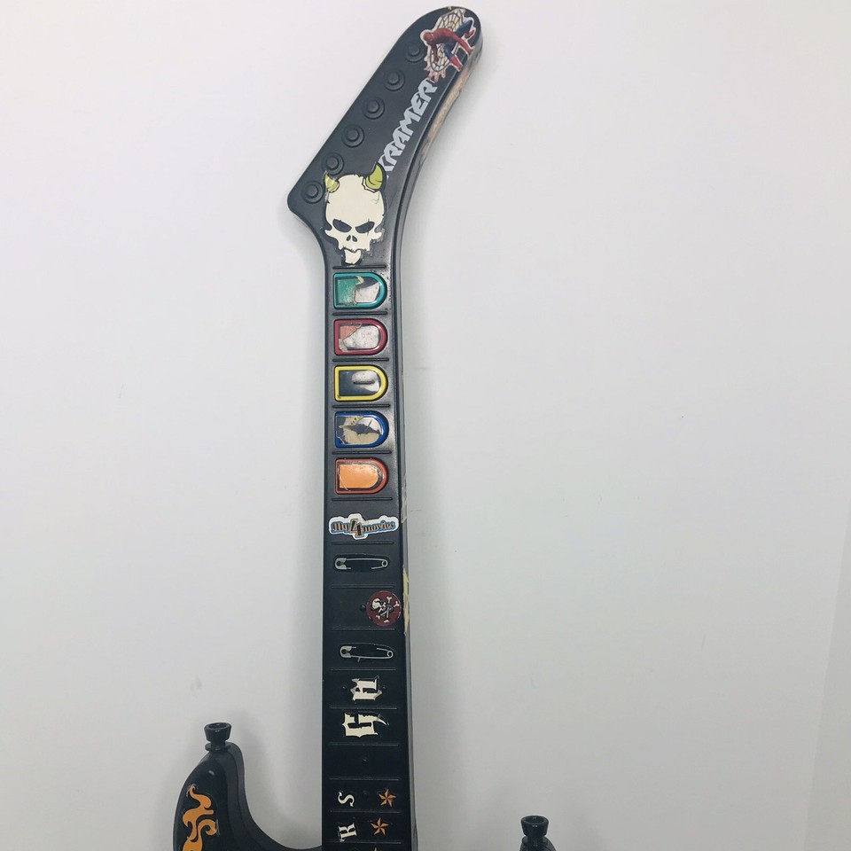 Guitar Hero Kramer Striker Red Octane Wireless Guitar PlayStation 2 PS2 ...