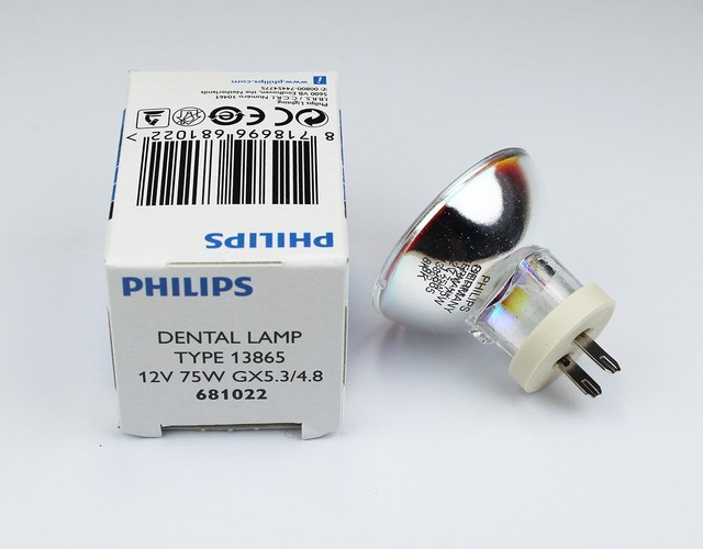 2pcs 12v 75w Philips Halogen Bulb for Dental Curing Light for sale ...
