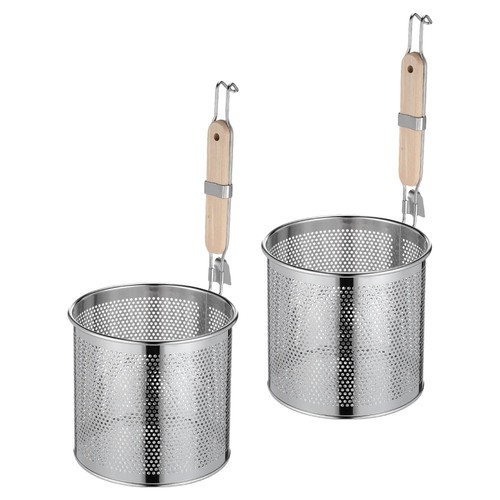 2 Pcs Stainless Steel Metal Strainer Spoon Basket For Kitchen Cooking ...