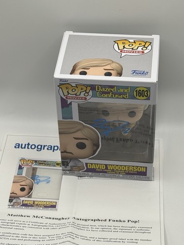 Signed Matthew McConaughey Autographed Dazed and Confused Funko Pop ...