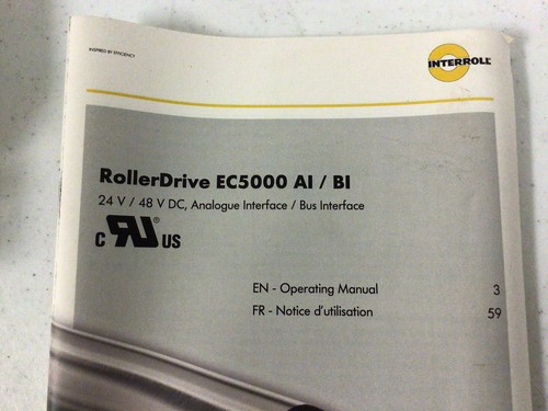 NEW, INTERROLL ROLLERDRIVE EC5000 AI / BI, CHAIN-DRIVEN CONVEYOR ROLLER, 1700 | eBay