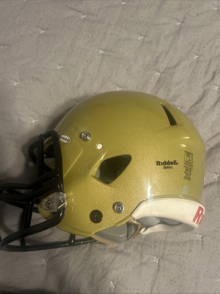 Riddle Speedflex Football Helmet Gold Size Small No Chin Strap ...