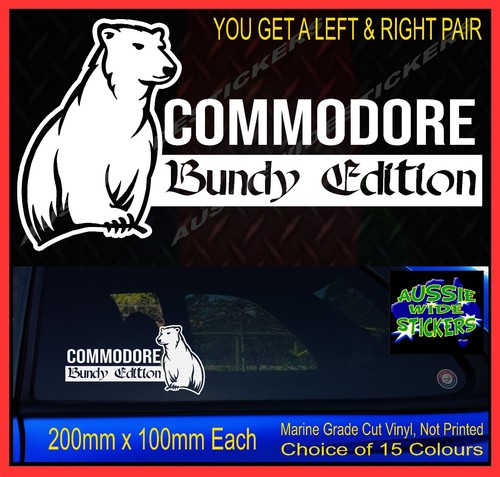 Funny stickers for Commodore Ute Car accessories decal BUNDY EDITION ...