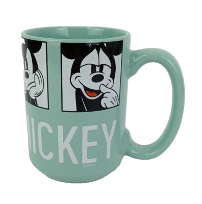 MICKEY Mouse Coffee Cup Mug Light Green Ceramic 16 oz ZAK Selfies Tea ...
