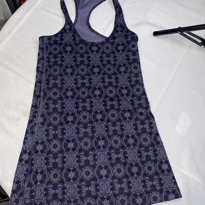Lululemon Cool Racerback Tank Top Mini Prisma Nightfall Black Grape B38 ...