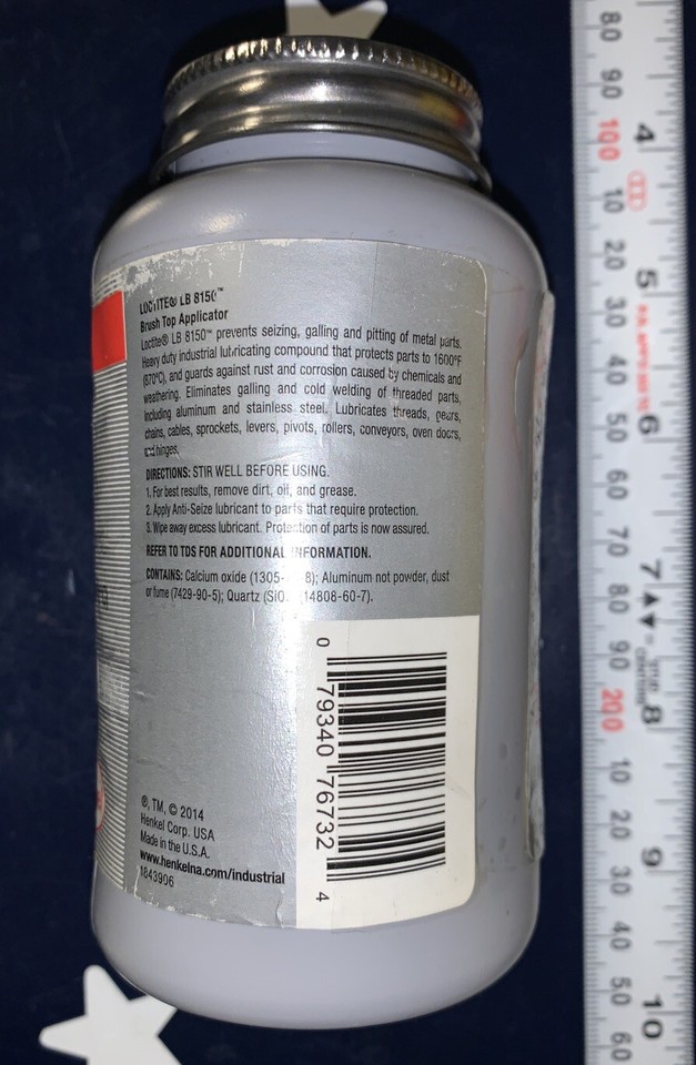 Loctite LB 8150 Silver Grade Anti-Seize 8oz 76732 236mL Brush Top | eBay