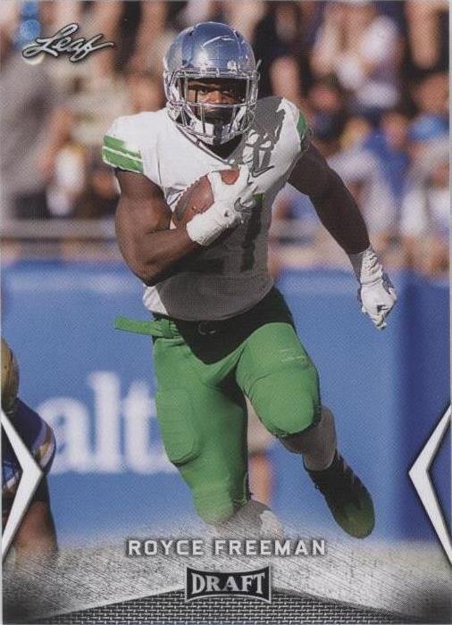 2018 Leaf Draft - Royce Freeman #53 (RC) for sale online | eBay