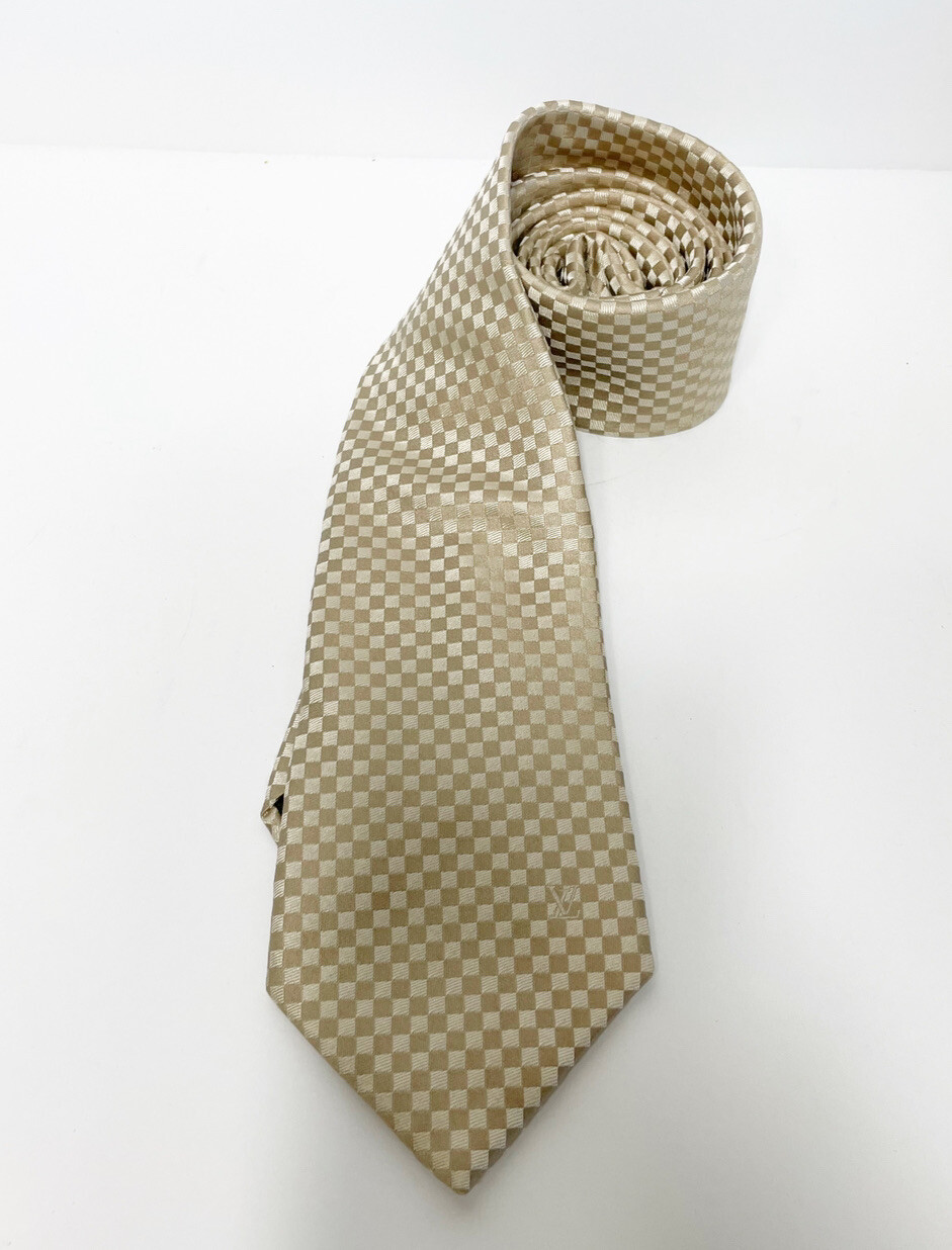 Louis Vuitton Gold Micro Damier Classic Pattern Check… - Gem