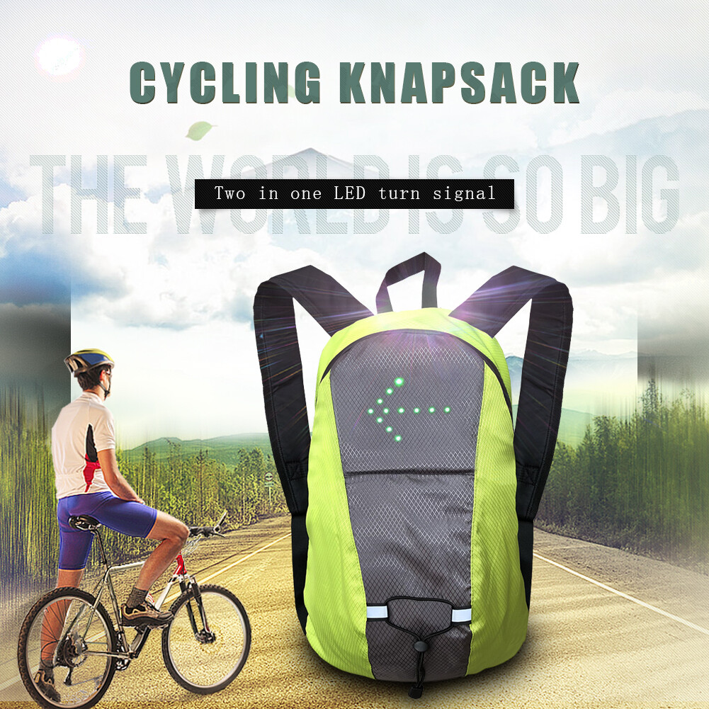 Bicycle Backpack with LED Safety Outdoor Cycling Hiking Bagpacks ...