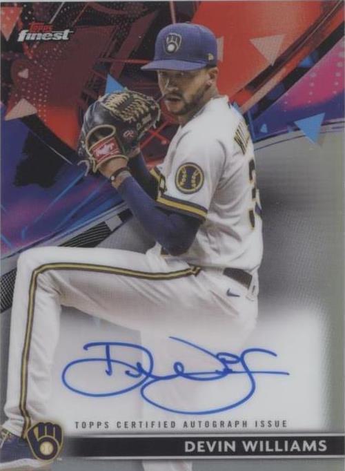 2021 Topps Finest - Finest Autographs Devin Williams #FA-DW (AU) for ...