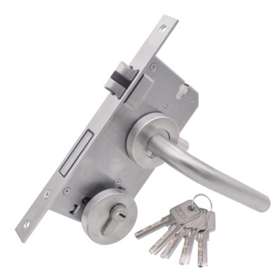 European Mortise Door Lock Set 8550/8560 Mute Lock body+Lock Cylinder ...