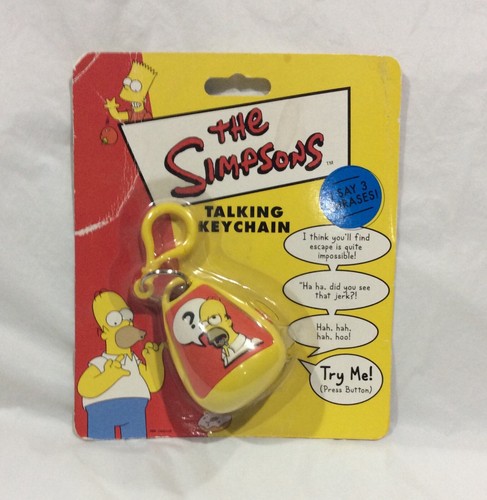 Homer Simpson Talking Keychain Unopened | eBay