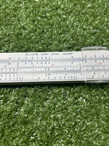 MINT Vintage Sun Hemmi No.34RK 6" Slide Rule Leather Case - Japan | eBay