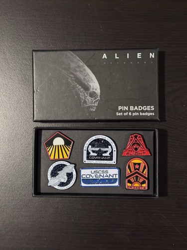 Alien Covenant Press Kit Pin Badges Set of 6 A Box Never Removed From ...