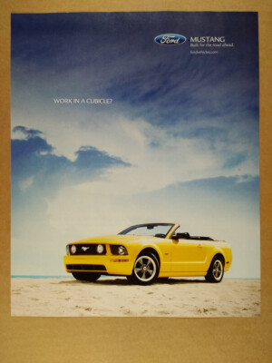 2005 Ford Mustang GT Convertible vintage print Ad | eBay