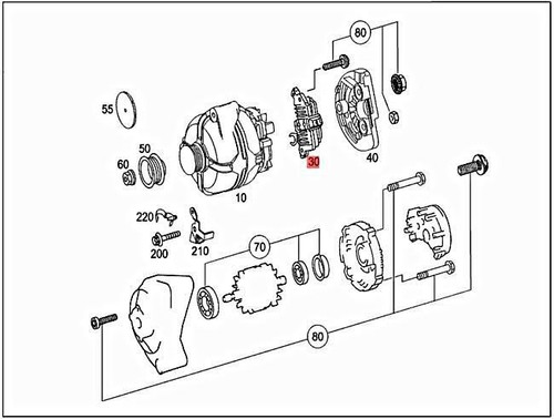 Genuine MERCEDES V251 906 C216 S212 W164 Regulator and cut-out ...