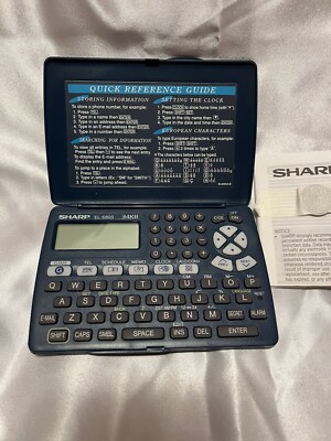 Sharp Electronic Organizer Memo Master EL-6800 Schedule Phonebook PDA ...