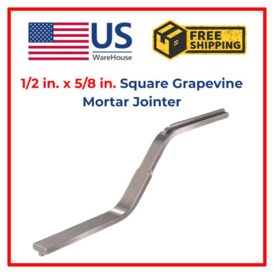 1/2 in. x 5/8 in. Square Grapevine Mortar Jointer | eBay