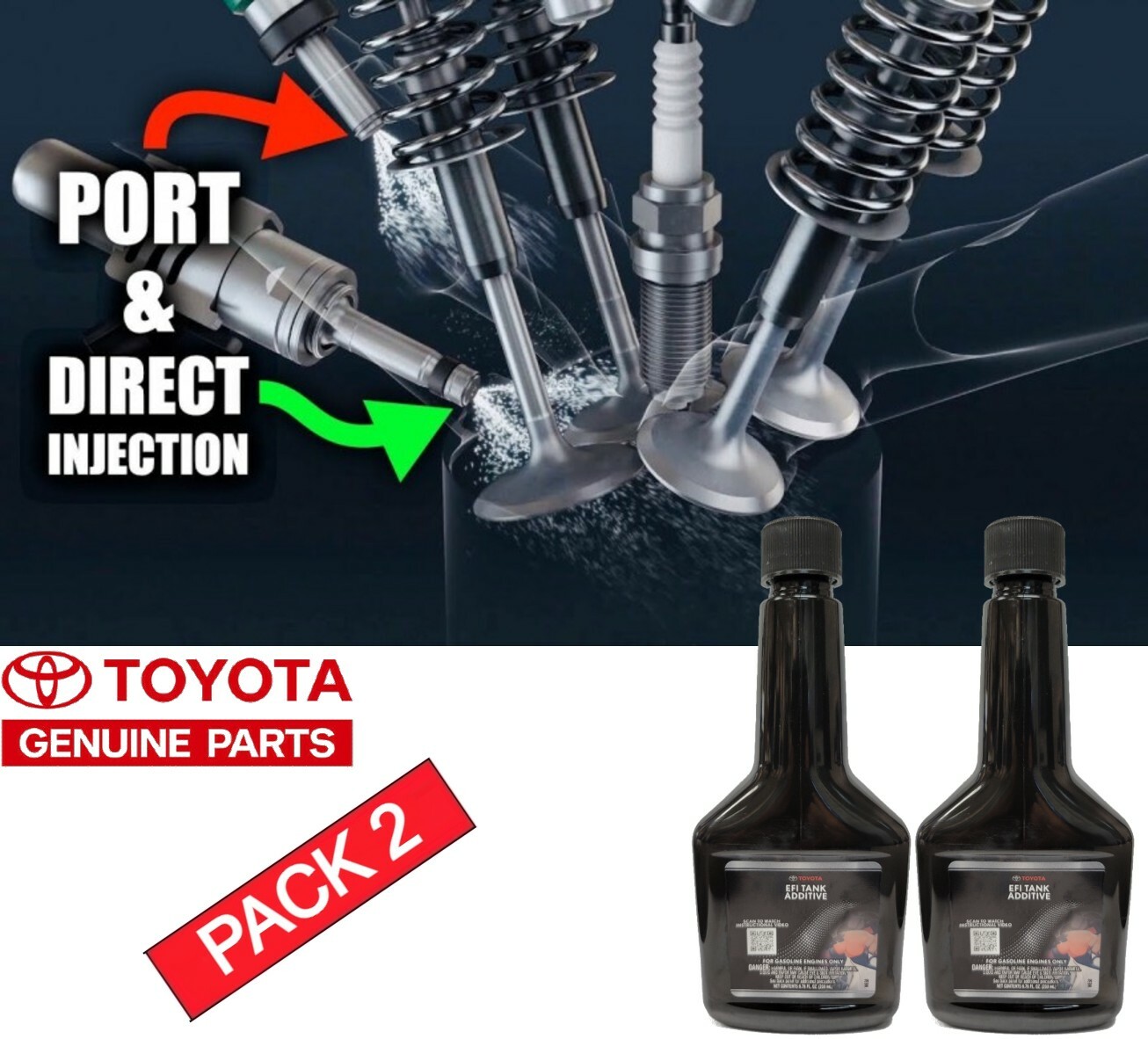 SET 2 - TOYOTA FUEL EFI TANK ADDITIVE 6.76 FL.OZ - GENUINE | eBay