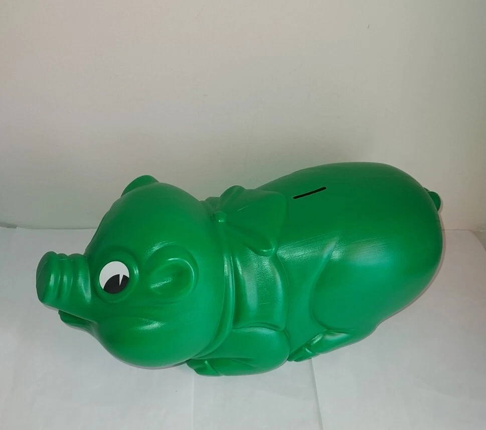 Green Piggy Bank Money